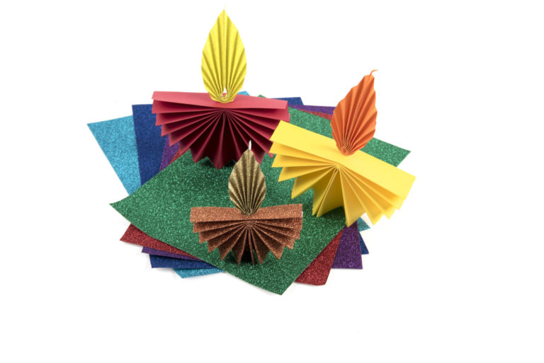 How to make paper Diyas for Diwali